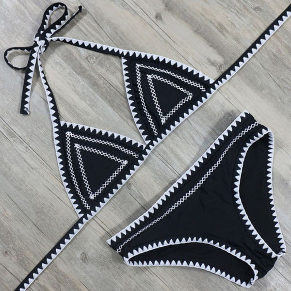 Sexy Bandage Swimsuit Low Waist Beach Bathing Suit – wensoal