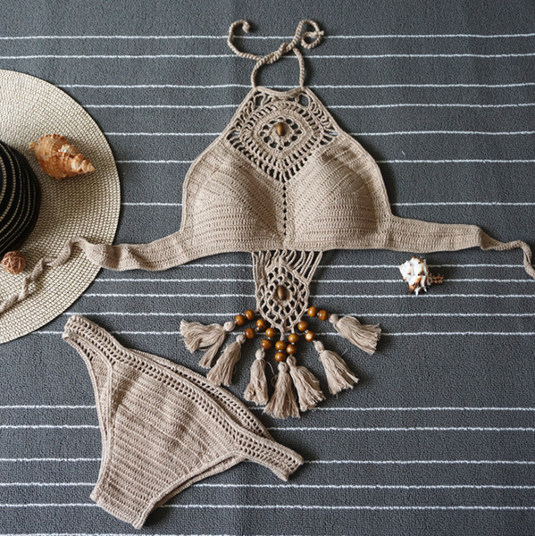 Sexy knitted bikini Swimwear – wensoal