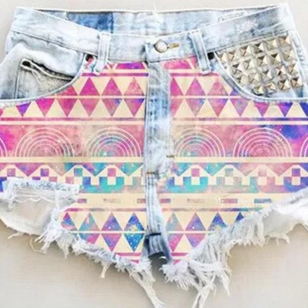 Design printing denim shorts – wensoal