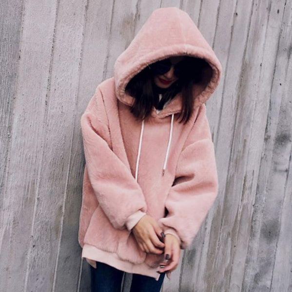 Fashion Long Sleeve Hooded Thick Medium-long Side Zipper Sweater – wensoal